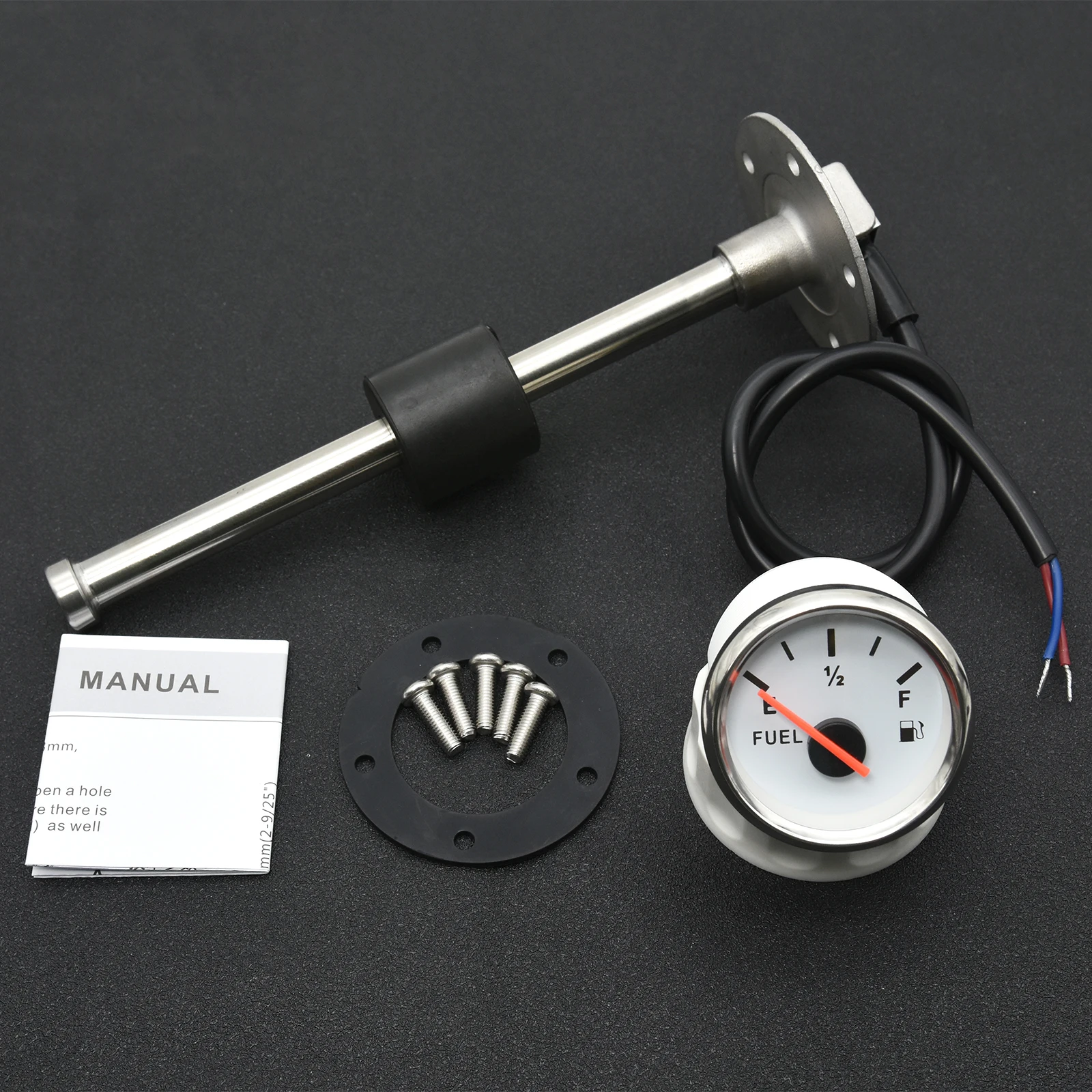 100-500mm-Stainless-Steel-Marine-Fuel-Level-Gauge-Sensor-Fit-Boat-Car ...