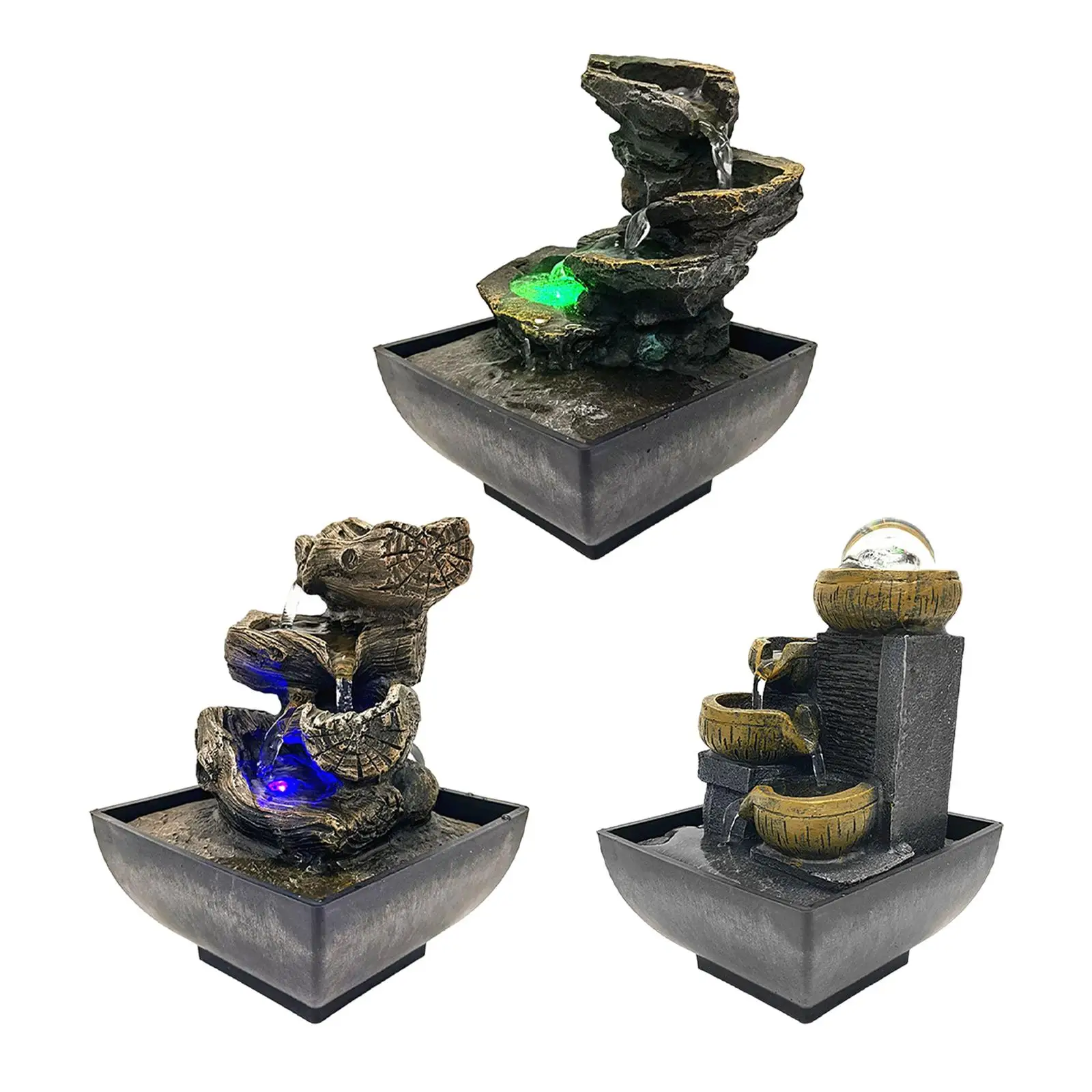 Mini-Desktop-Water-Fountain-with-LED-Lights-Flowing-Water-Indoor-4-Tier ...