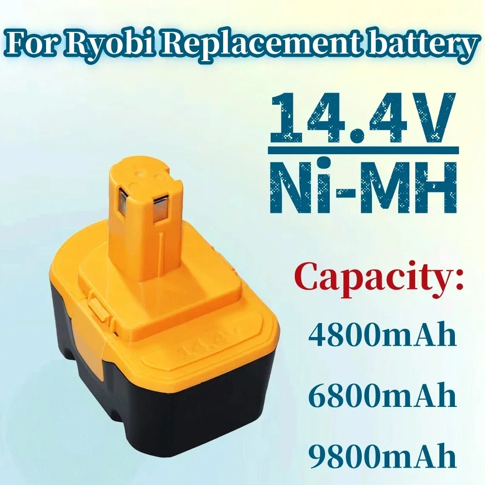 14-4V-4800-6800-9800mAh-NIMH-Batterie-For-Ryobi-Replacement-battery-for ...