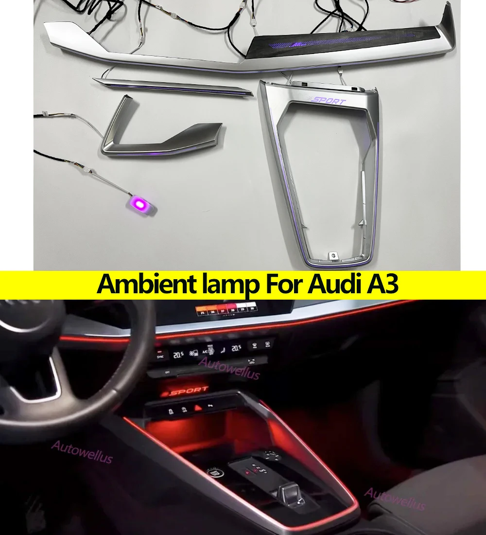 Intrerior-LED-Ambient-lamp-For-Audi-A3-2021-2022-2023-Atmosphere ...