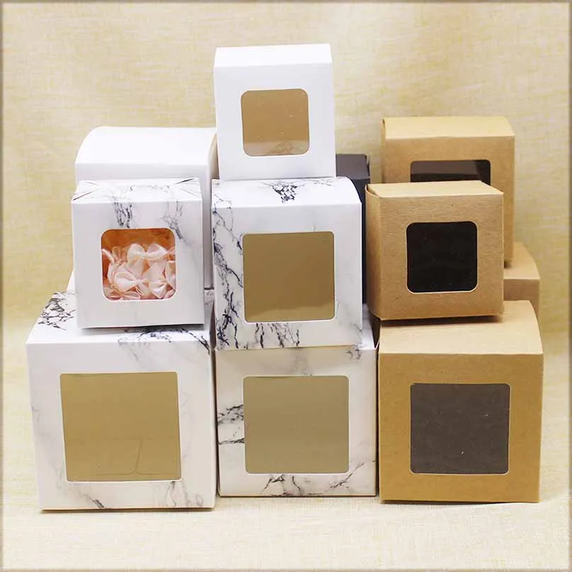 10pcs-multi-size-from-5cm-to10cm-square-window-box-with-marbling-design ...