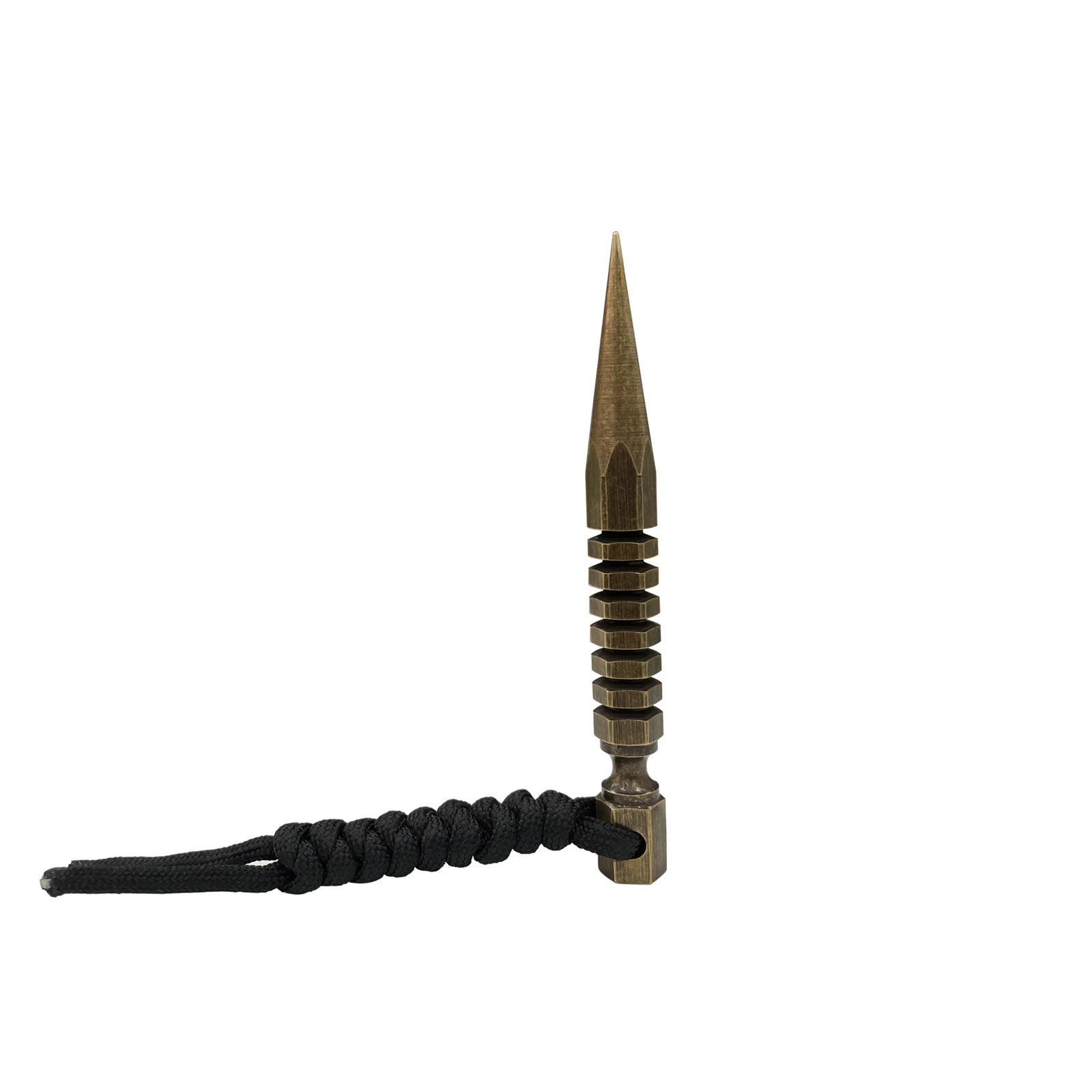 EDC Brass Awl Crowbar With Paracord Outdoor Survival Multi Tools ...
