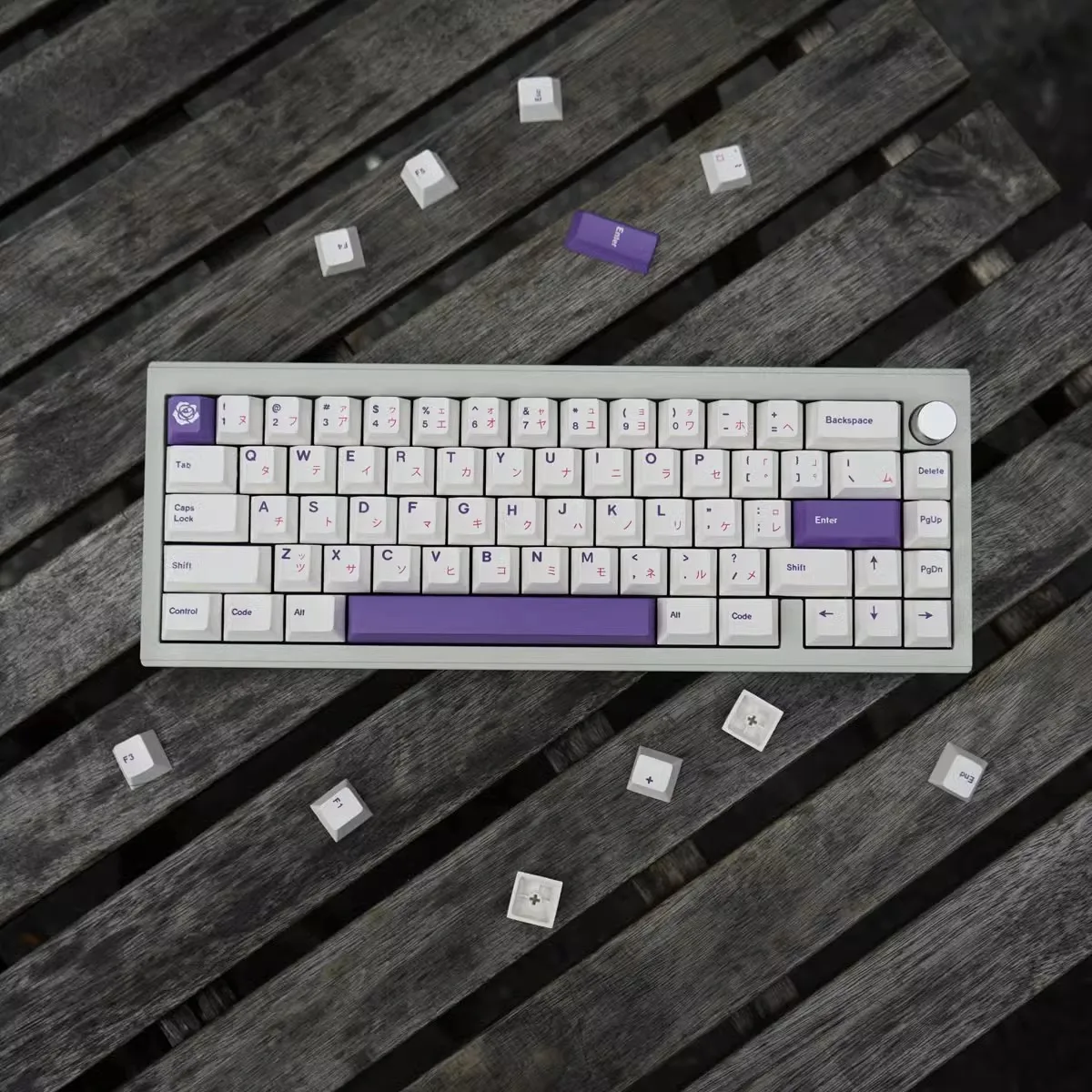 146-Keys-set-Purple-Rose-Keycaps-PBT-Dye-Sub-Lightproof-Key-Caps-Cherry ...