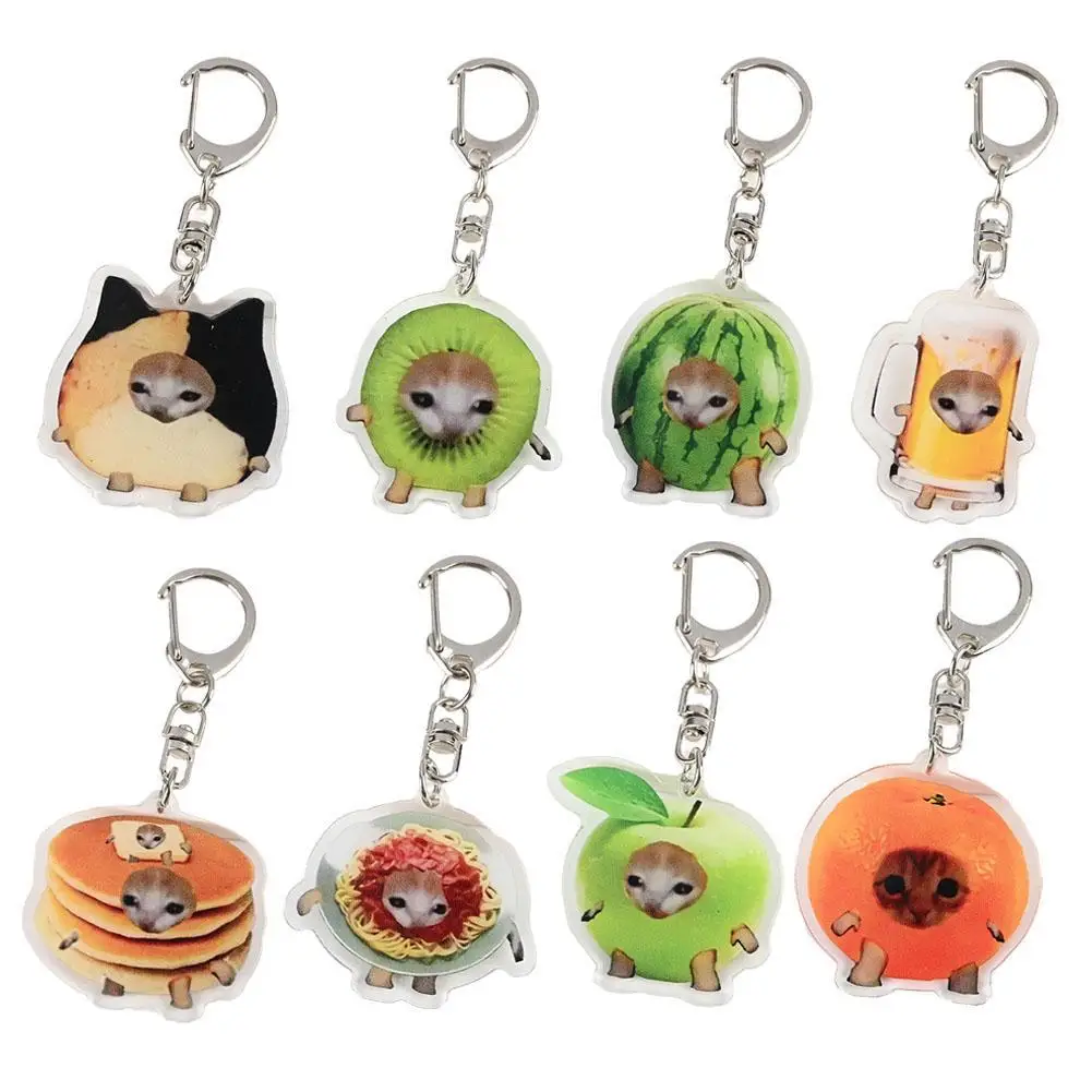 Mini-Cute-Banana-Cat-Meme-Keychain-Girl-Students-Funny-Happy-Food ...