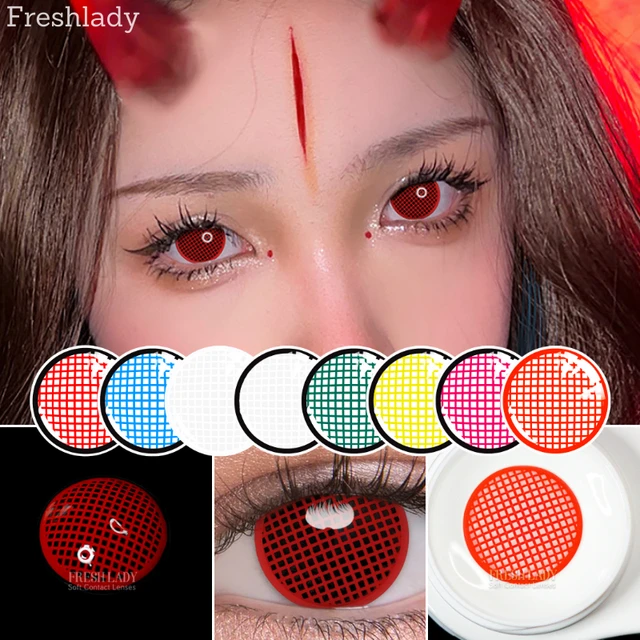 Red Mesh Contacts