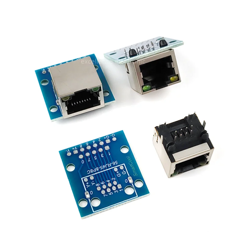 RJ45 Network Port Adapter Test Board Horizontal 8p Crystal Head Female ...