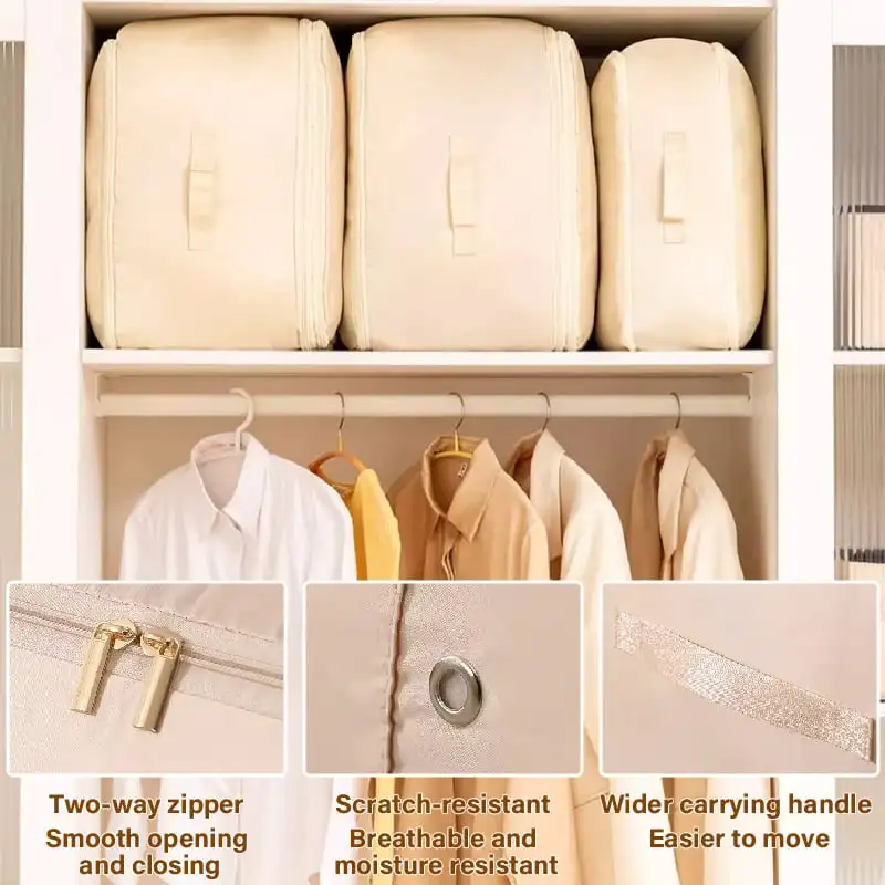 Self Compression Organizer For Blankets Ultra Space Saving Self ...