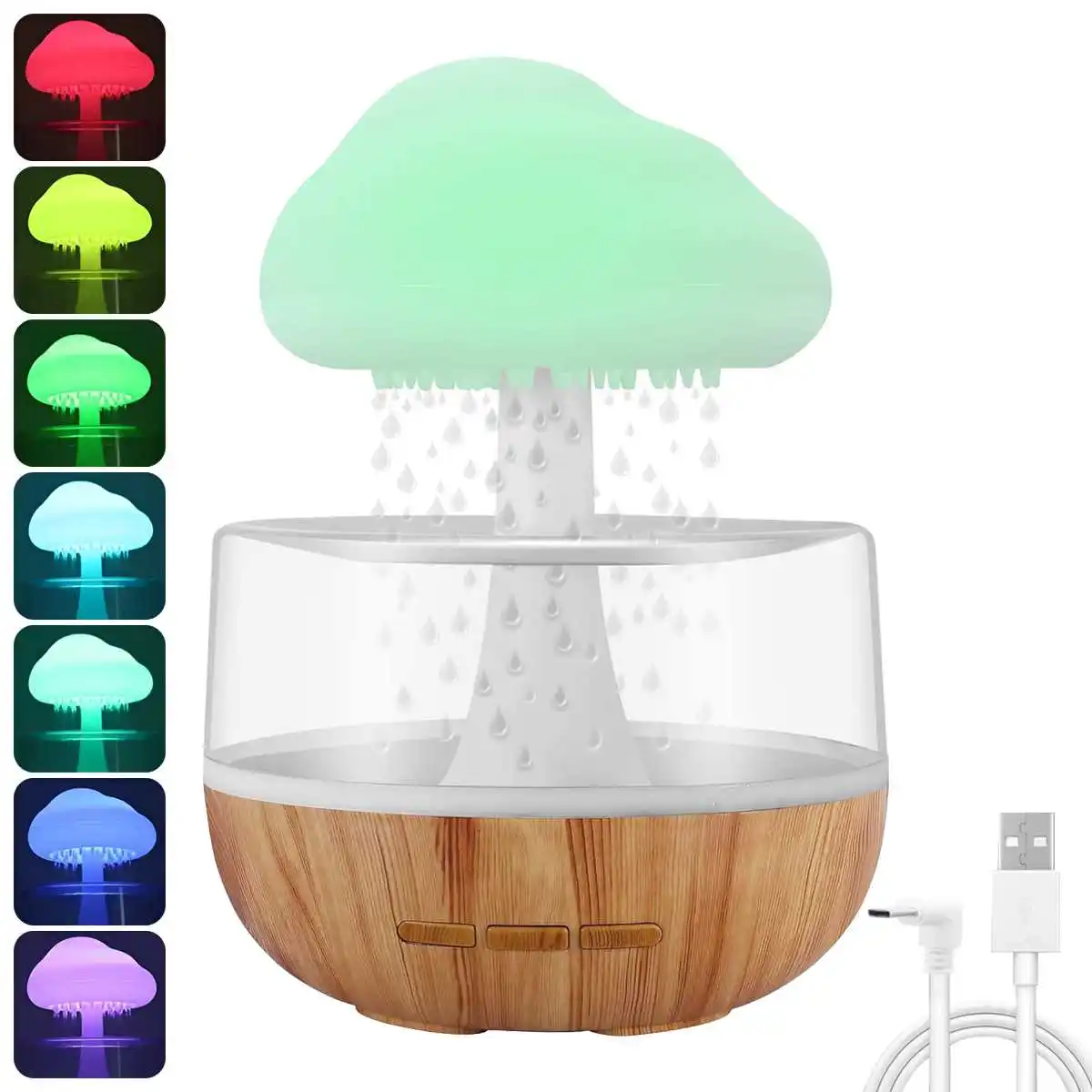 Multifunctional-Creative-Small-Night-Lamp-Dopamine-White-Noise-Raindrop ...