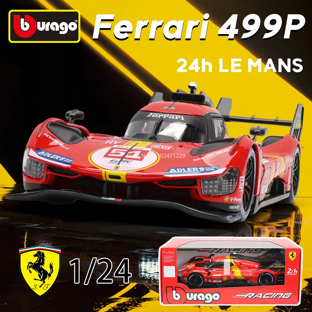 Bburago-1-24-Ferrari-499P-LMH-FORMULA-RACING-488-250GTO-FXXK-458-Alloy ...