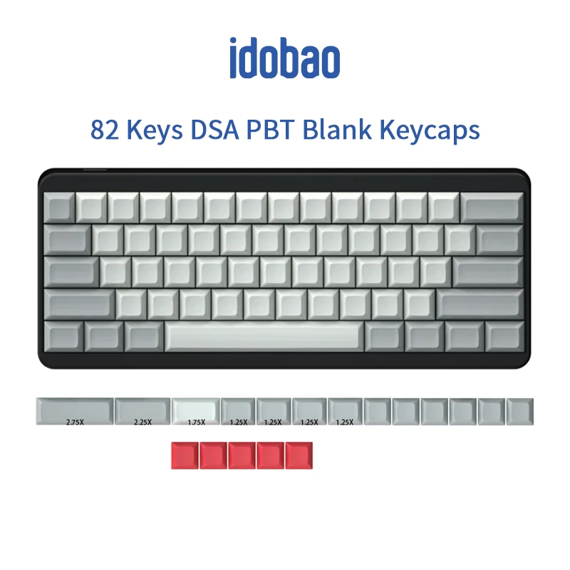 idobao Blank Keycaps ANSI PBT Keycap Custom Keycap Set Retro Key Cap ...