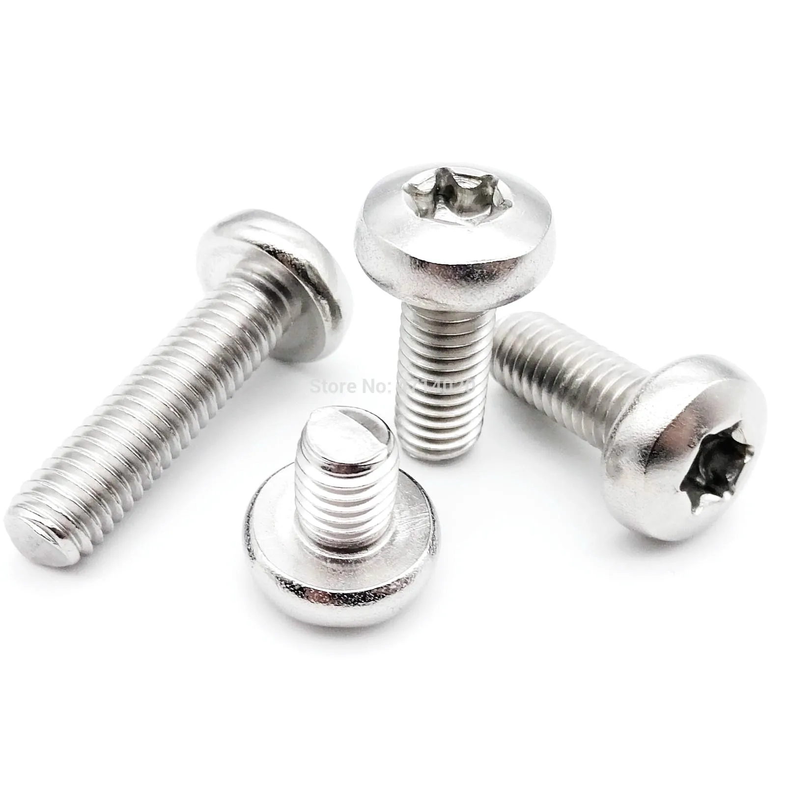 No.12 (5mm T Dia) Posi Pan Head Self Tg SECURITY SCREWS 6 Lobe NO PIN ...