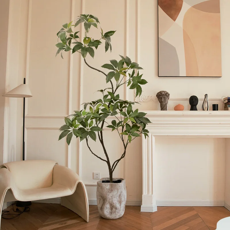 Branche-de-magnolia-artificielle-3-6-pieds-feuilles-d-arbre-tropical ...