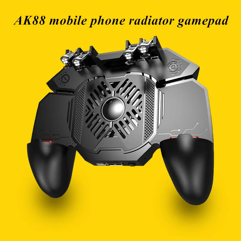AK88 6 손가락 휴대폰 게임 패드 조이스틱, 아이폰 IOS 안드로이드 게임 컨트롤러, PUBG 조준 슈팅 게임 트리거 버튼 ...