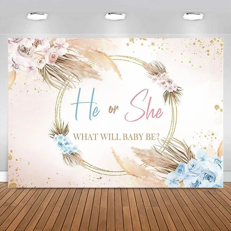 Gender-Reveal-Backdrop-Bohemian-Gender-Reveal-What-Will-Baby-Be ...
