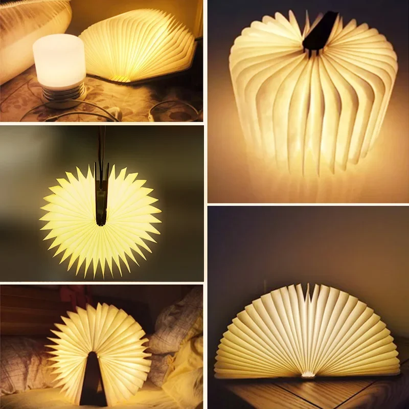 3D-Folding-Creative-LED-Night-Light-RGB-Color-USB-Recharge-Wooden-Book ...