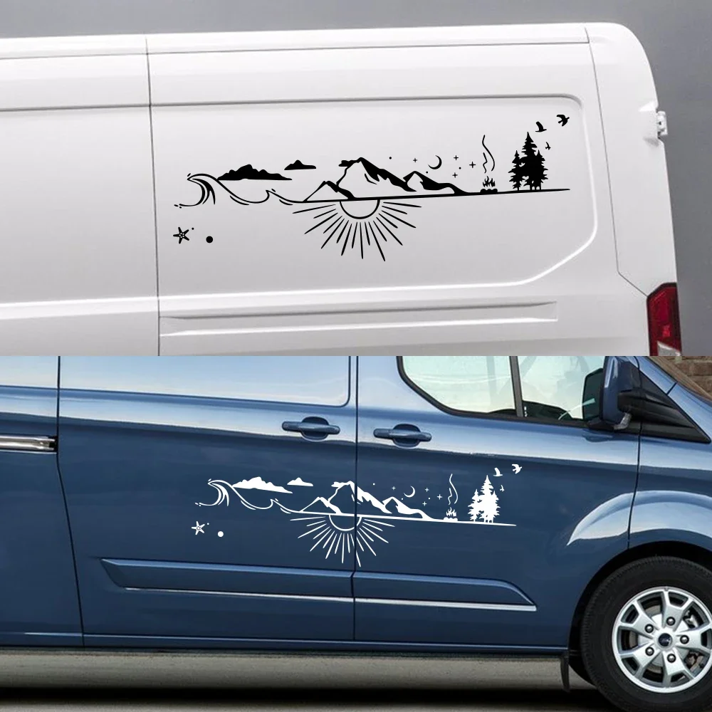 Car-Stickers-Van-Camper-Mountain-Decal-Vinyl-Caralife-Decoration-For ...