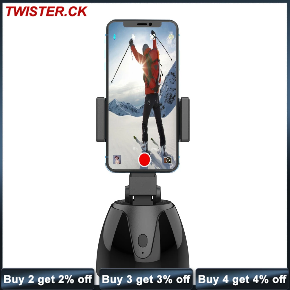 Automatic-Smart-Selfie-Stick-360-Degree-Rotation-Mobile-Phone-Holder ...