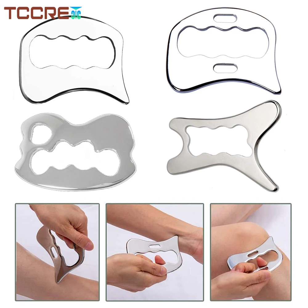Stainless-Steel-Gua-Sha-Scraper-Back-Scraping-Massager-Shoulder-Neck ...
