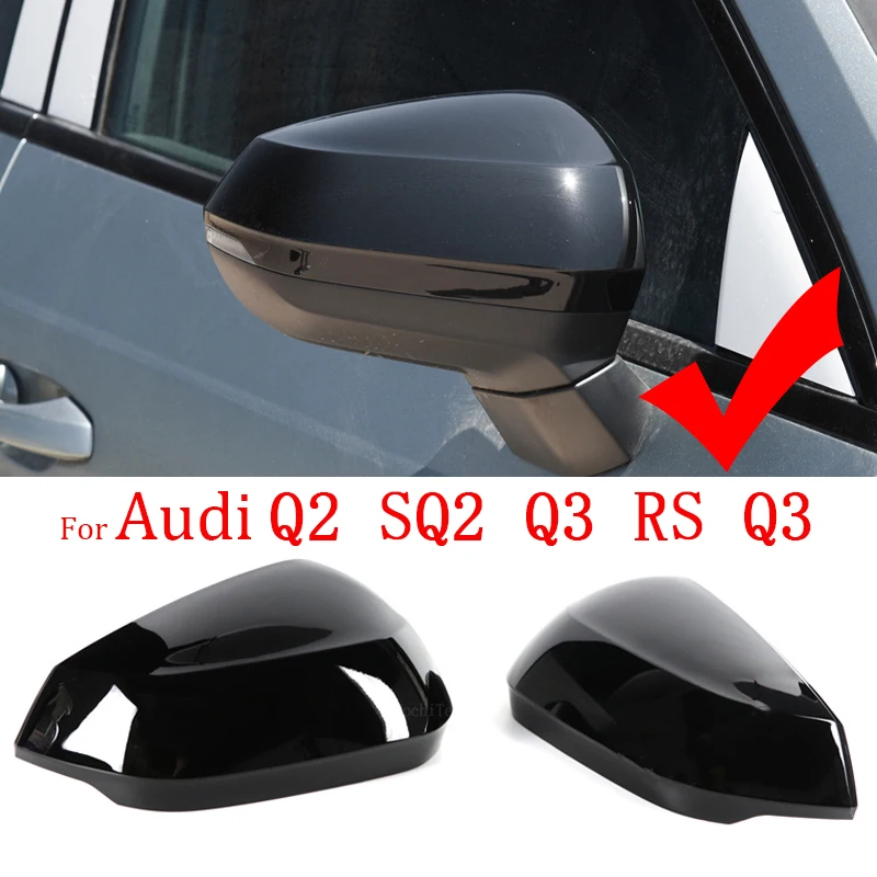 Glossy-Black-Repalcement-Gloss-Black-Side-Rear-Mirror-Cover-Rearview ...