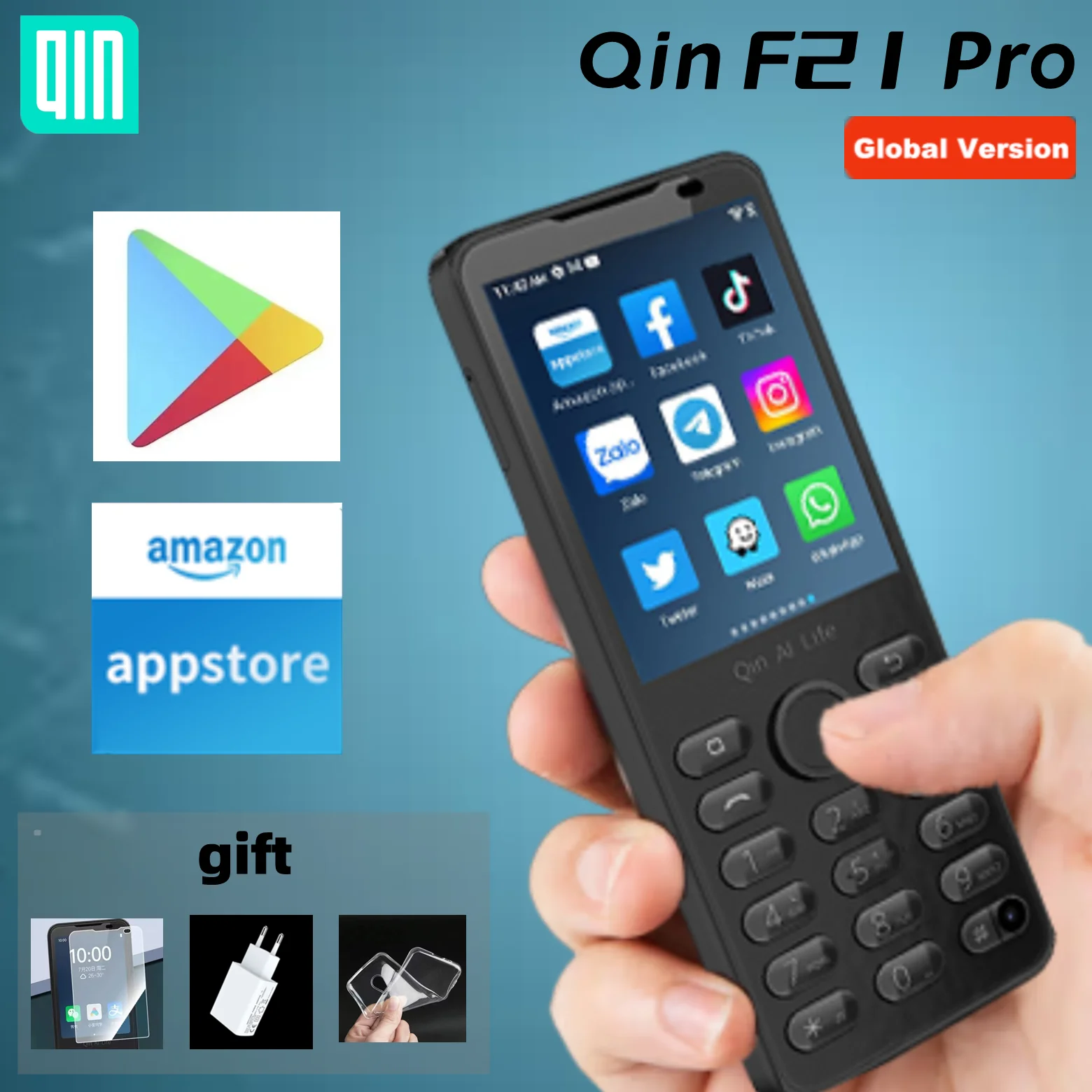 Global Version Duoqin Phone F21 Pro Dualversion Google and AMZN f21pro ...