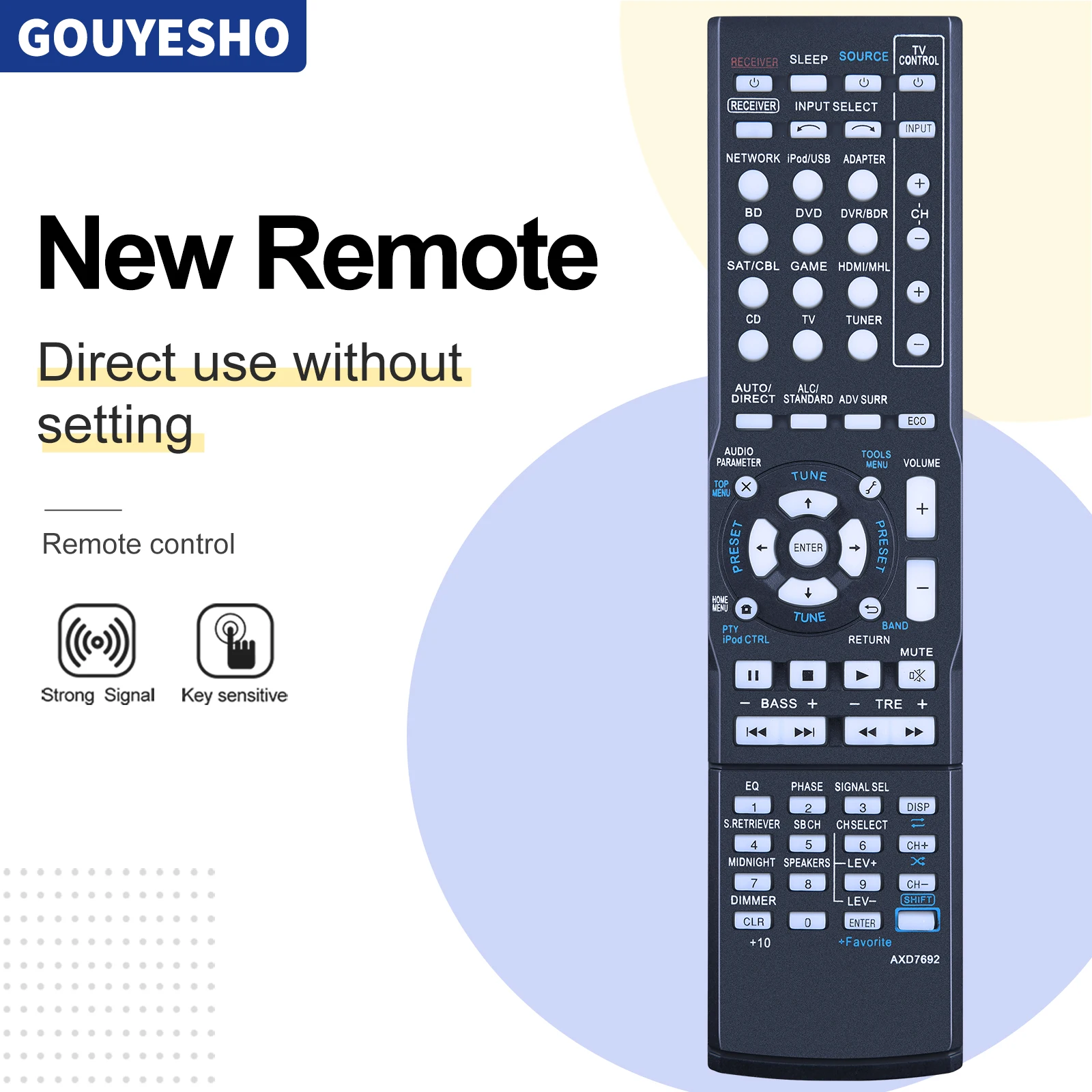 Mando-a-distancia-AXD7692-Receptor-AV-Pioneer-VSX-823-K-VSX-828-S-VSX ...