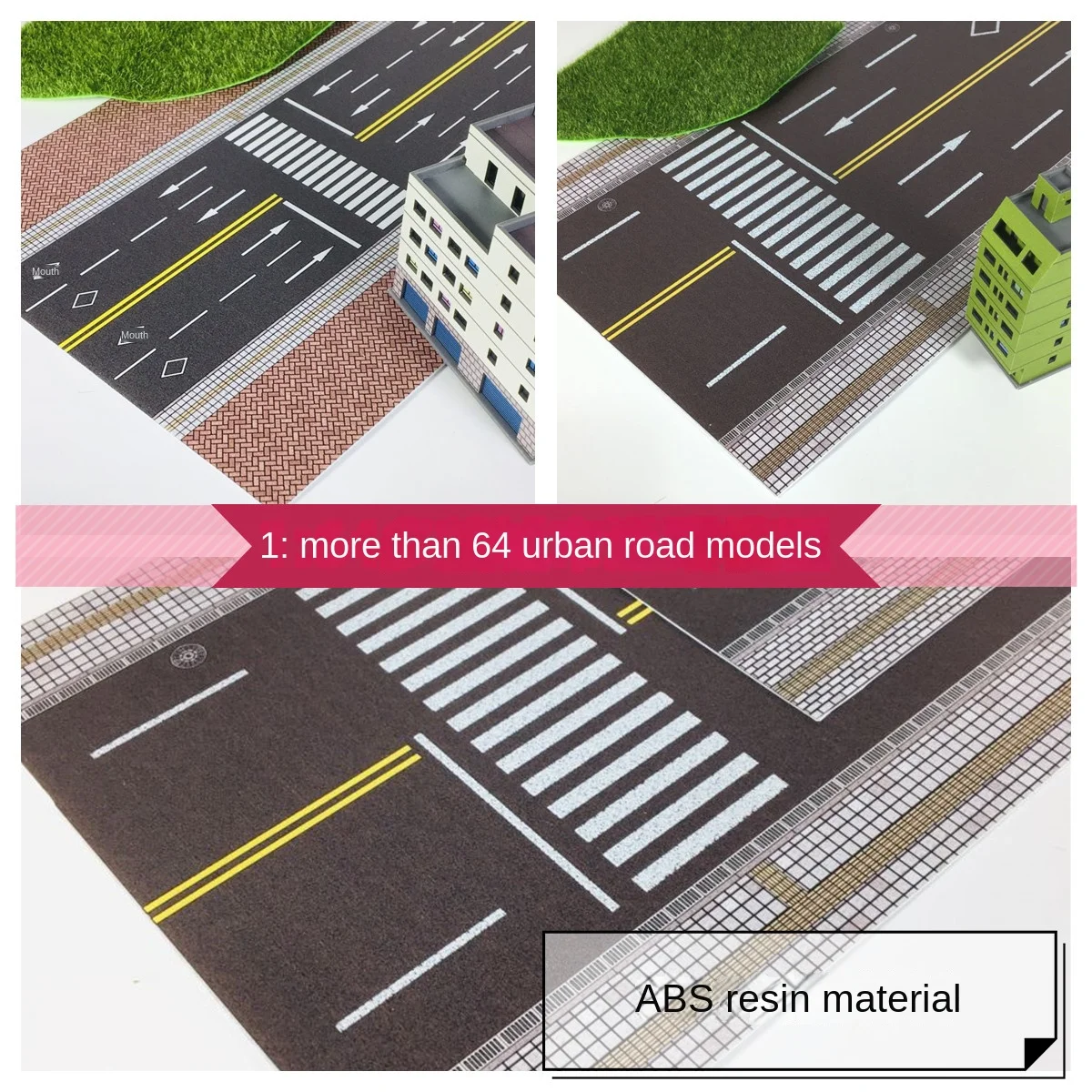 1:64 Urban Landscaping Simulation Highway UV Printing Resin Road ...