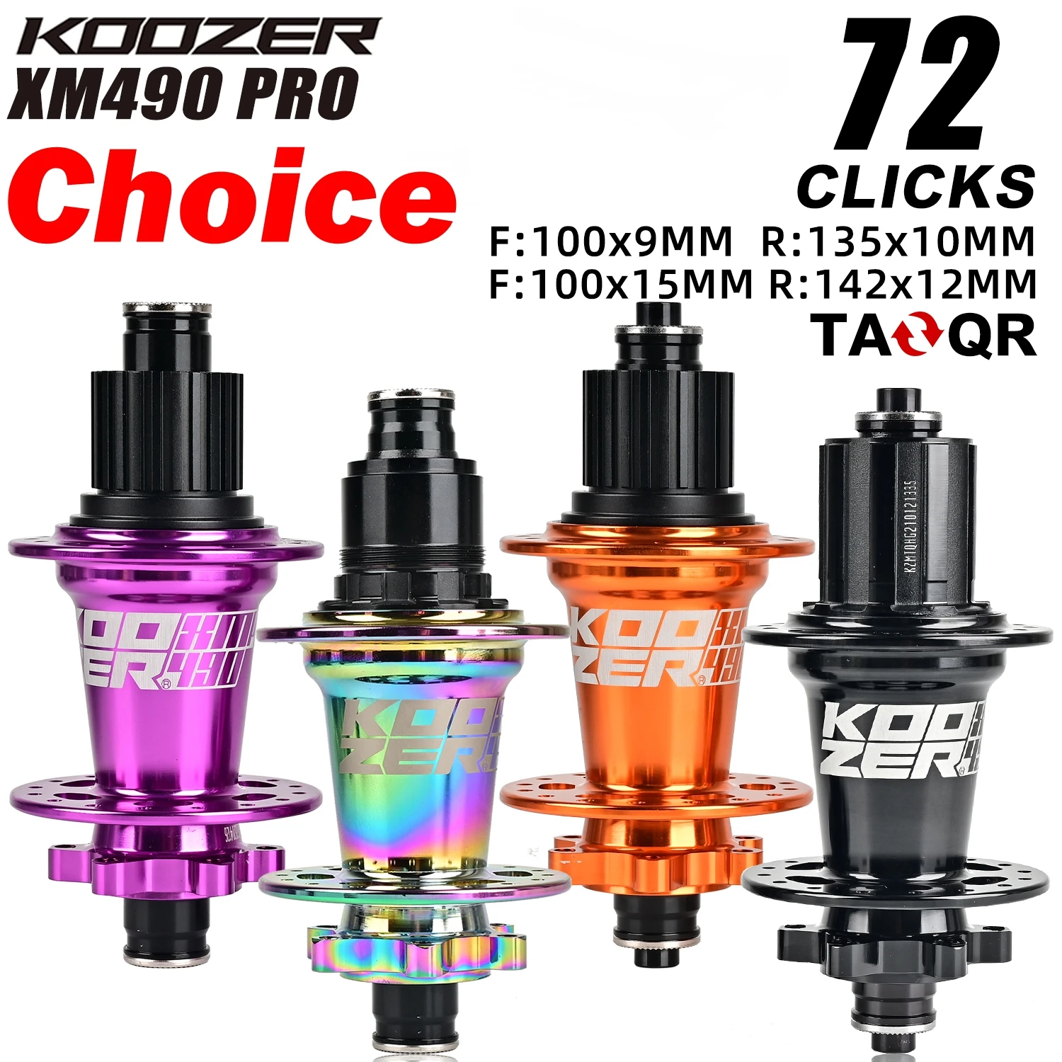 Koozer-XM490-Pro-Brake-Cart-o-De-Disco-Mountain-Bike-MTB-Hub-4-Hubs-De ...