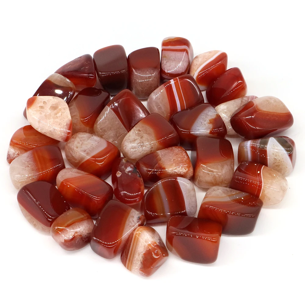 Natural Tumbled Stone Red Evil Eye Agate Crystal Reiki Gemstone Energy ...