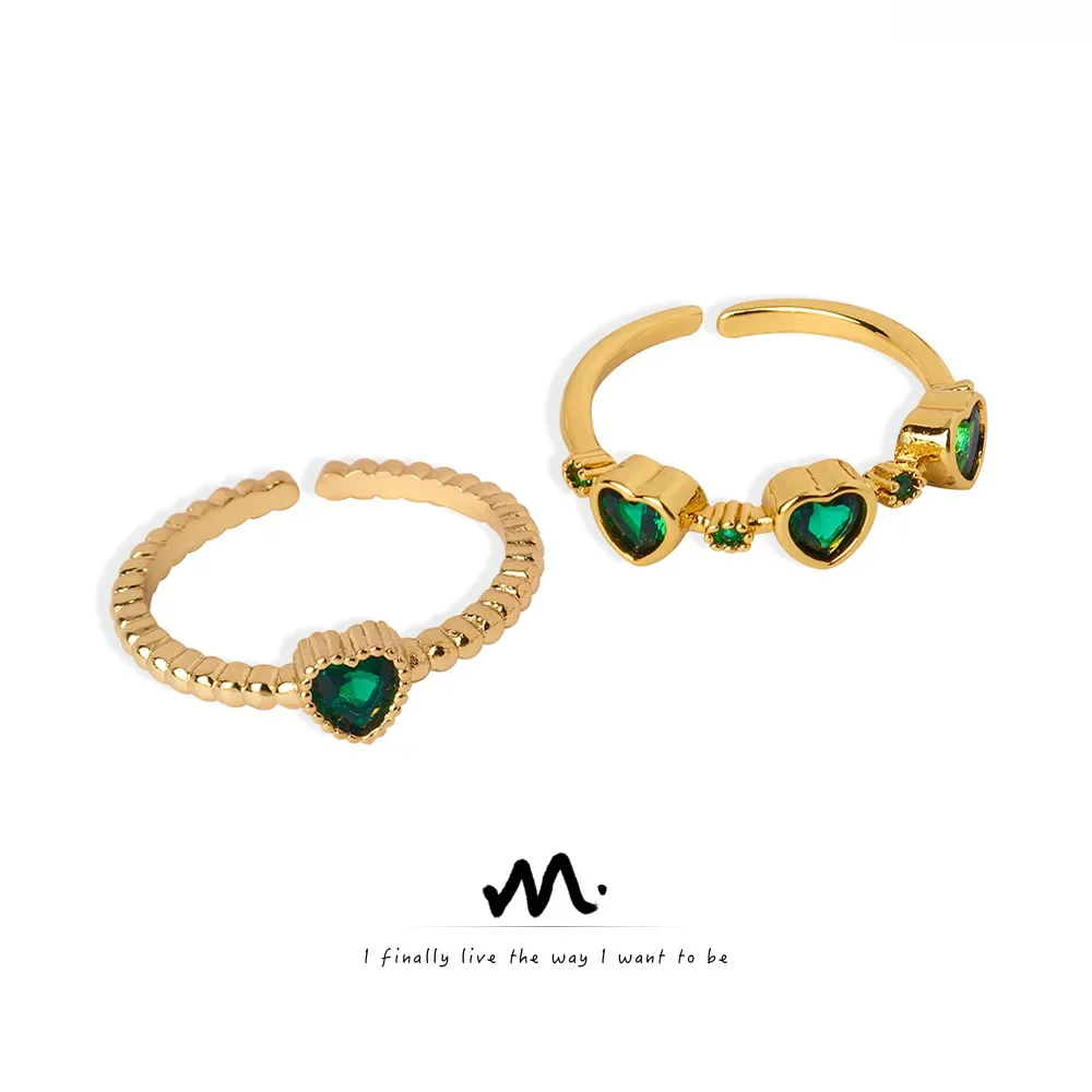 Fashionable-Simple-Unique-Design-Copper-Material-Heart-shaped-Zirconia ...