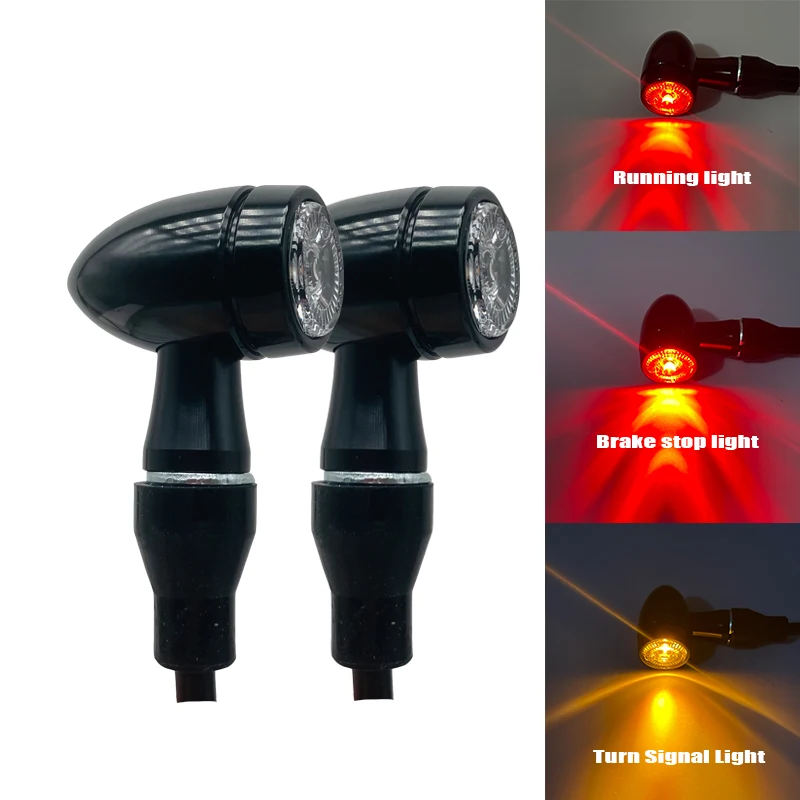 2 PC E32 Emark Bullet Micro LED Turn Signal Light 3 in 1 Blinker ...