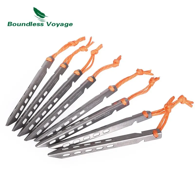 Boundelss Voyage Titanium Tent Pegs Ultralight Tent Stakes Tent Pins ...