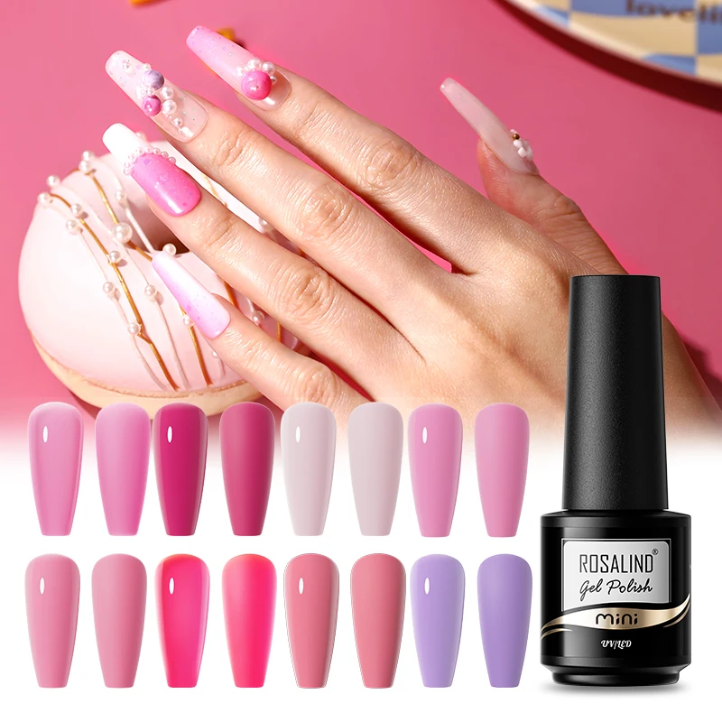 ROSALIND-Gel-Varnishes-Hybrid-Winter-Pink-Color-Semi-permanent-Enamel ...