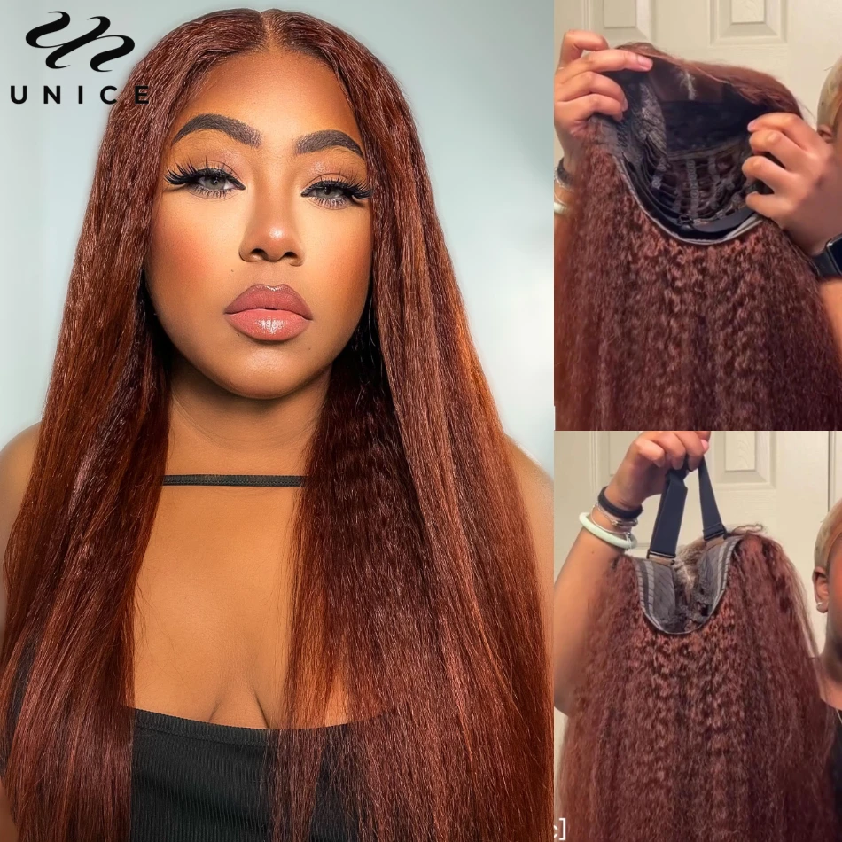 Unice Wear & Go Glueless Wig Pre-cut 4x4 Lace Closure Wig Open Cap Air ...
