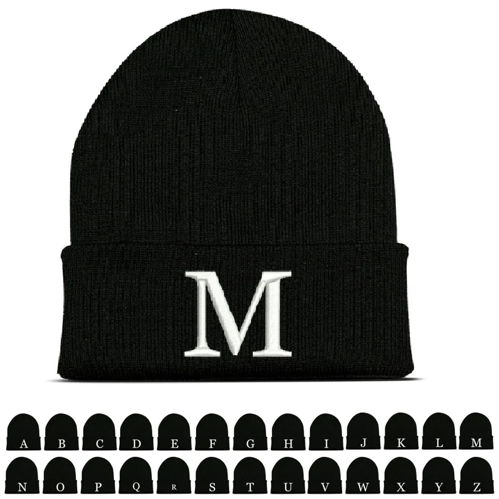 Embroidered Caps Letter | Hat Embroidered Letter | Winter Hats Letters ...