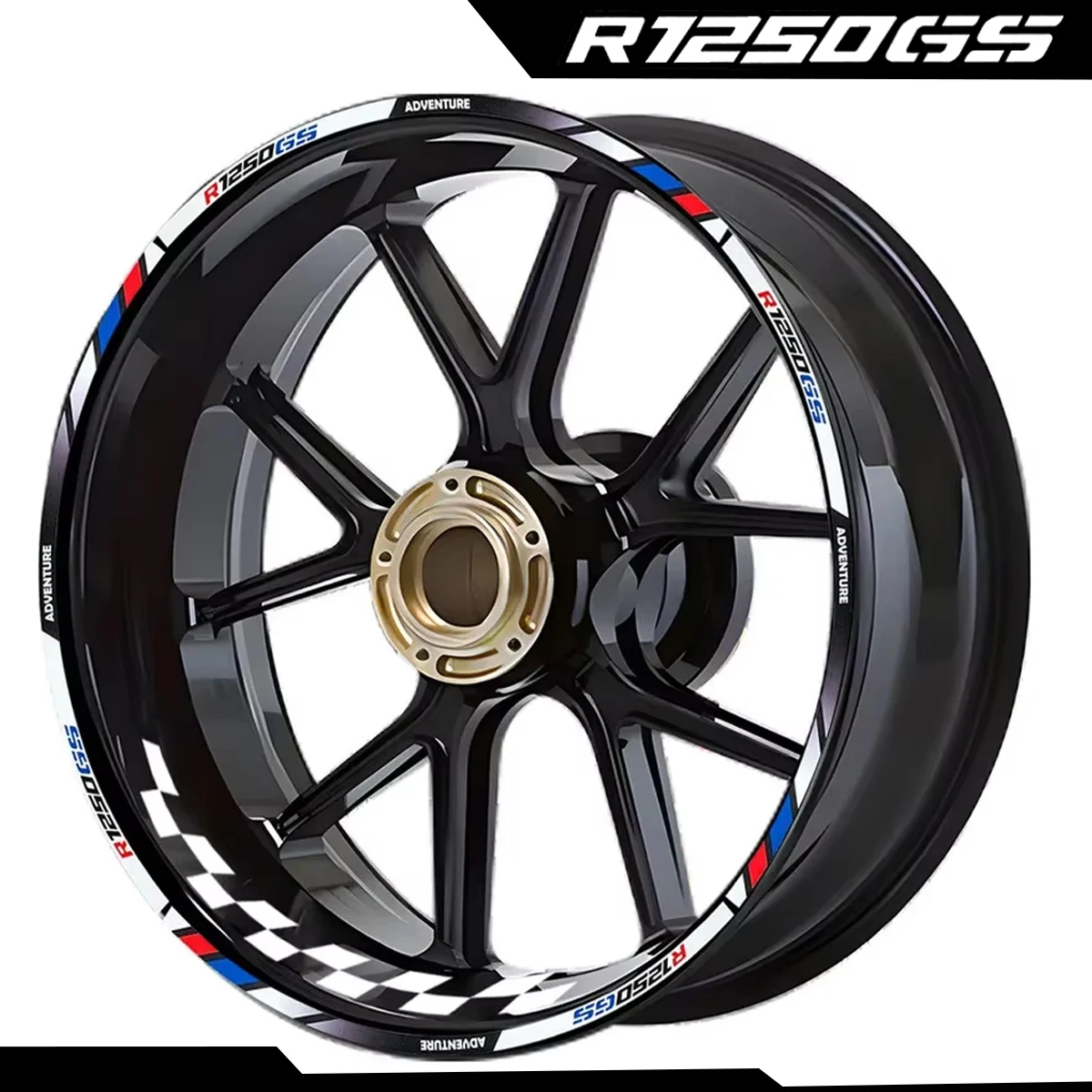 For BMW R1250GS R 1250 GS Adventure Motorcycle Wheel Hub Stickers ...