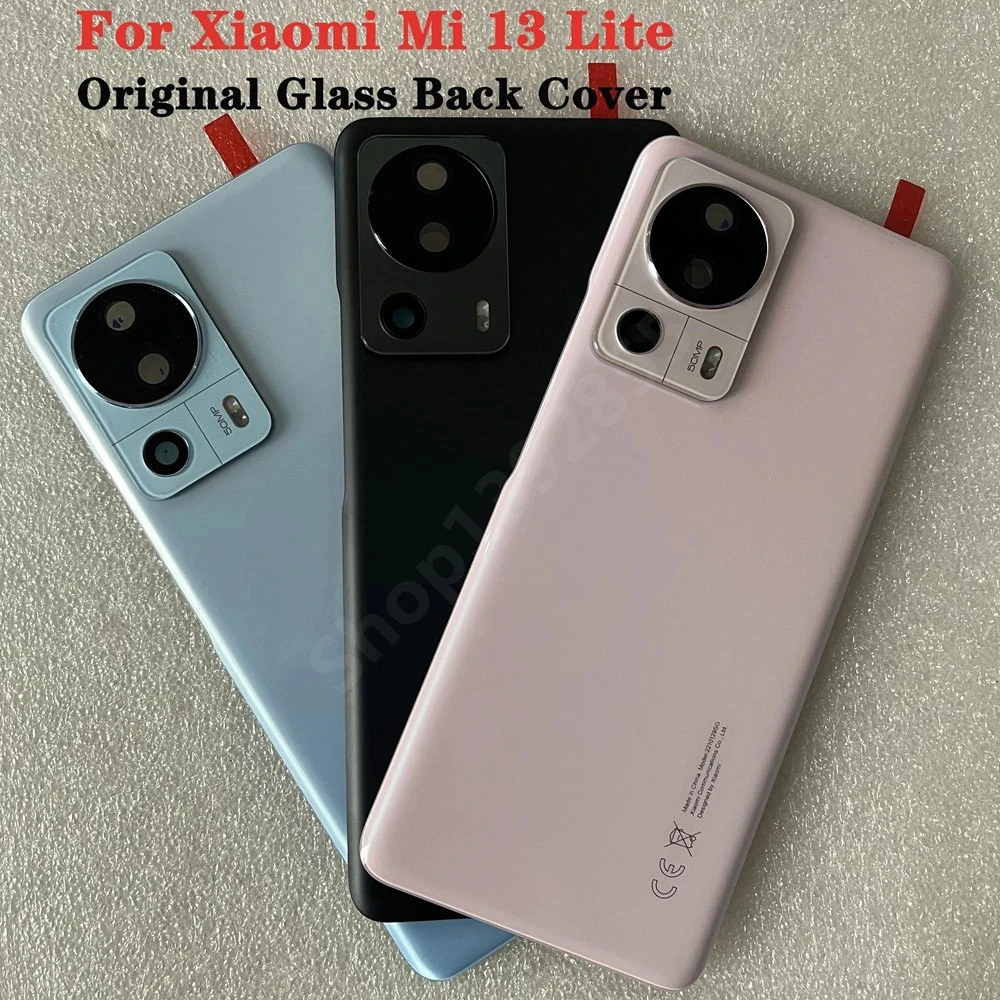 New-Original-For-Xiaomi-Mi-13-Lite-Back-Case-Ceramic-Battery-Cover-For ...