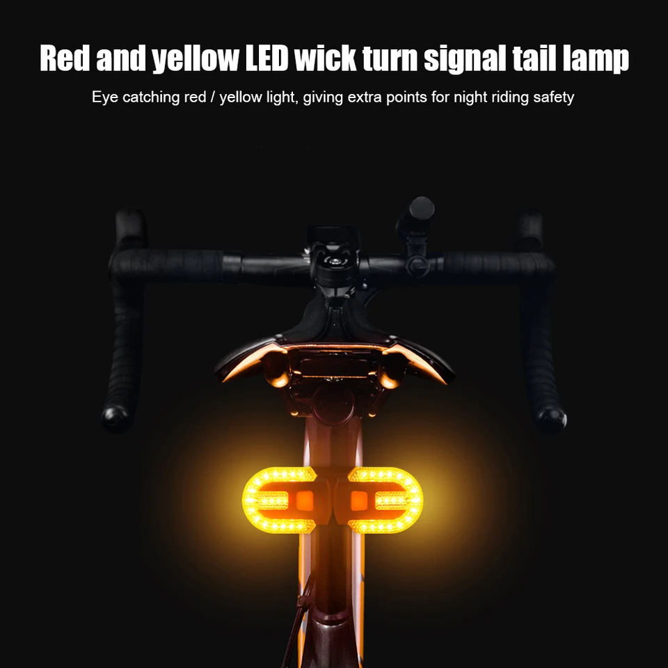 Wireless Remote Bike Light Kopinma Bike Turn Signal Tail Light ...