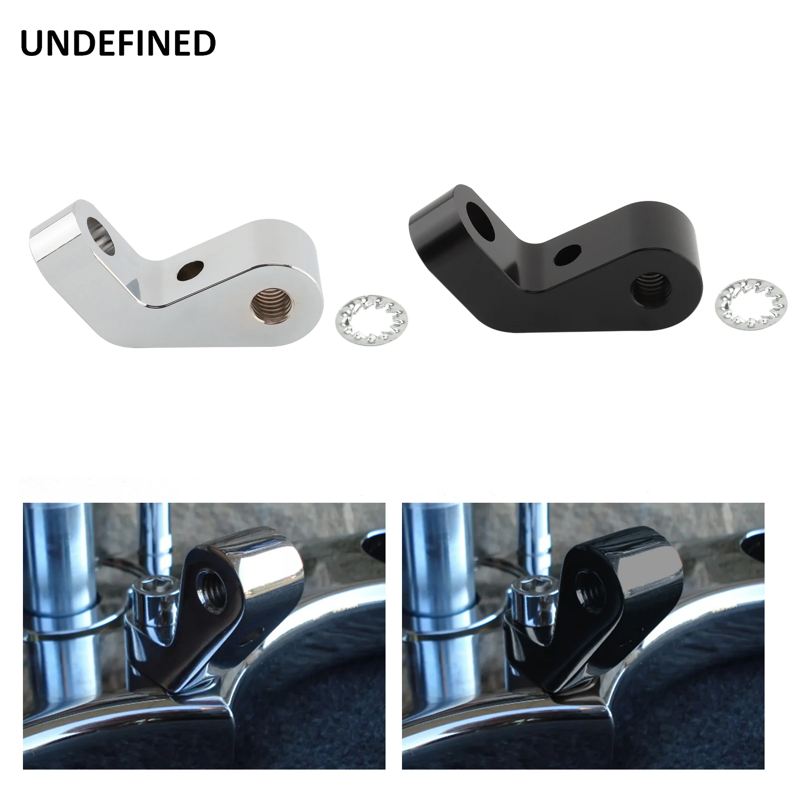 Motorcycle Extended Headlight Mount Extended Aluminum Headlamp Bracket ...
