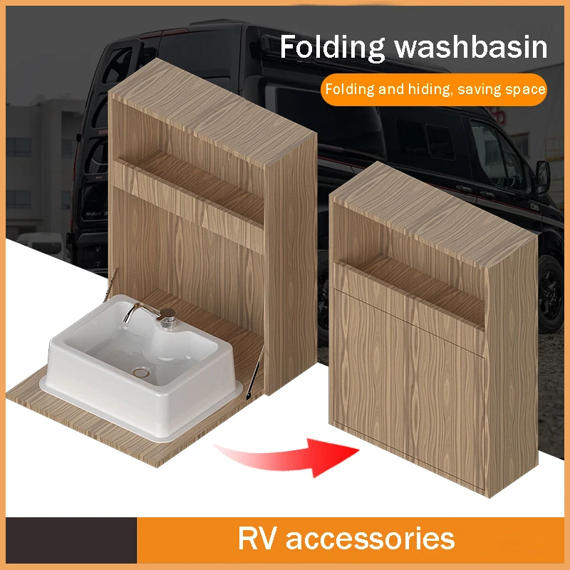 RV-Water-Basin-Folding-Basin-White-Acrylic-Hidden-Washbasin-In-The ...
