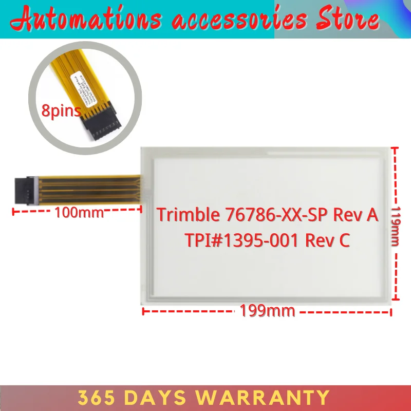 Touch-Screen-Glass-Panel-Digitizer-For-Trimble-76786-XX-SP-Rev-A-TPI ...