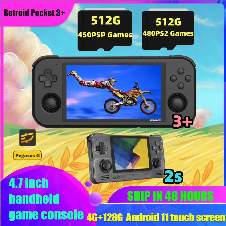 Retroid-Pocket-3-Plus-2S-Portable-Handheld-Game-Console-4-7Inch-Touch ...