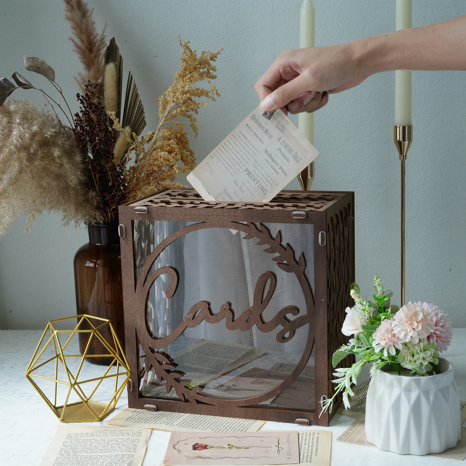 1pcs-Wedding-Card-Boxes-for-Reception-Wooden-Wedding-Post-Box-for-Cards ...