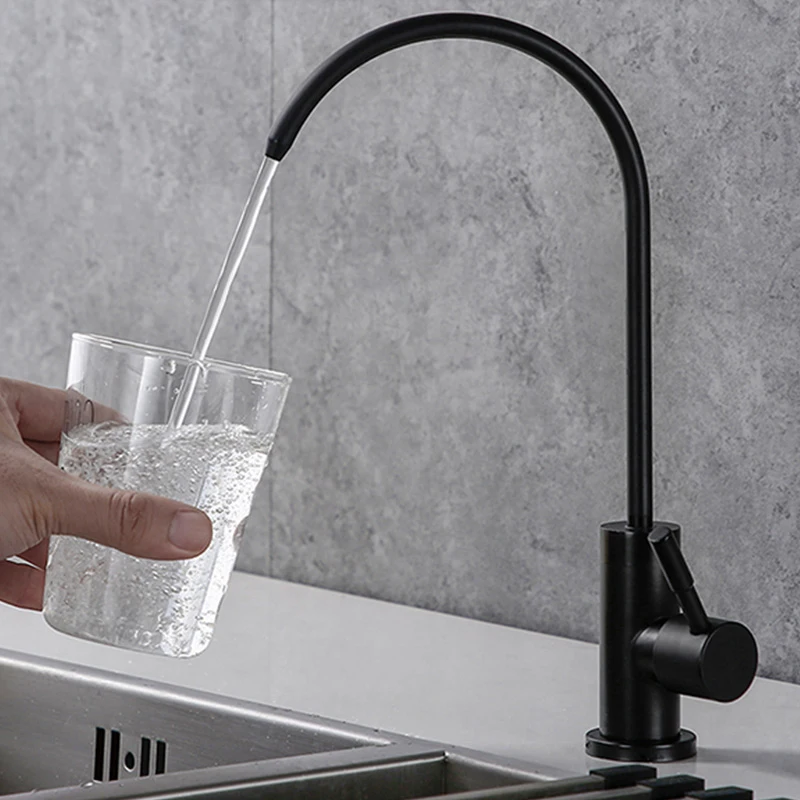 Drinking-Faucet-Kitchen-Filter-Faucets-Black-304-Stainless-Steel ...