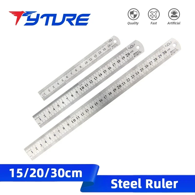 Tyture-Straightedge-Double-Side-Scale-Metal-Ruler-High-Quality ...