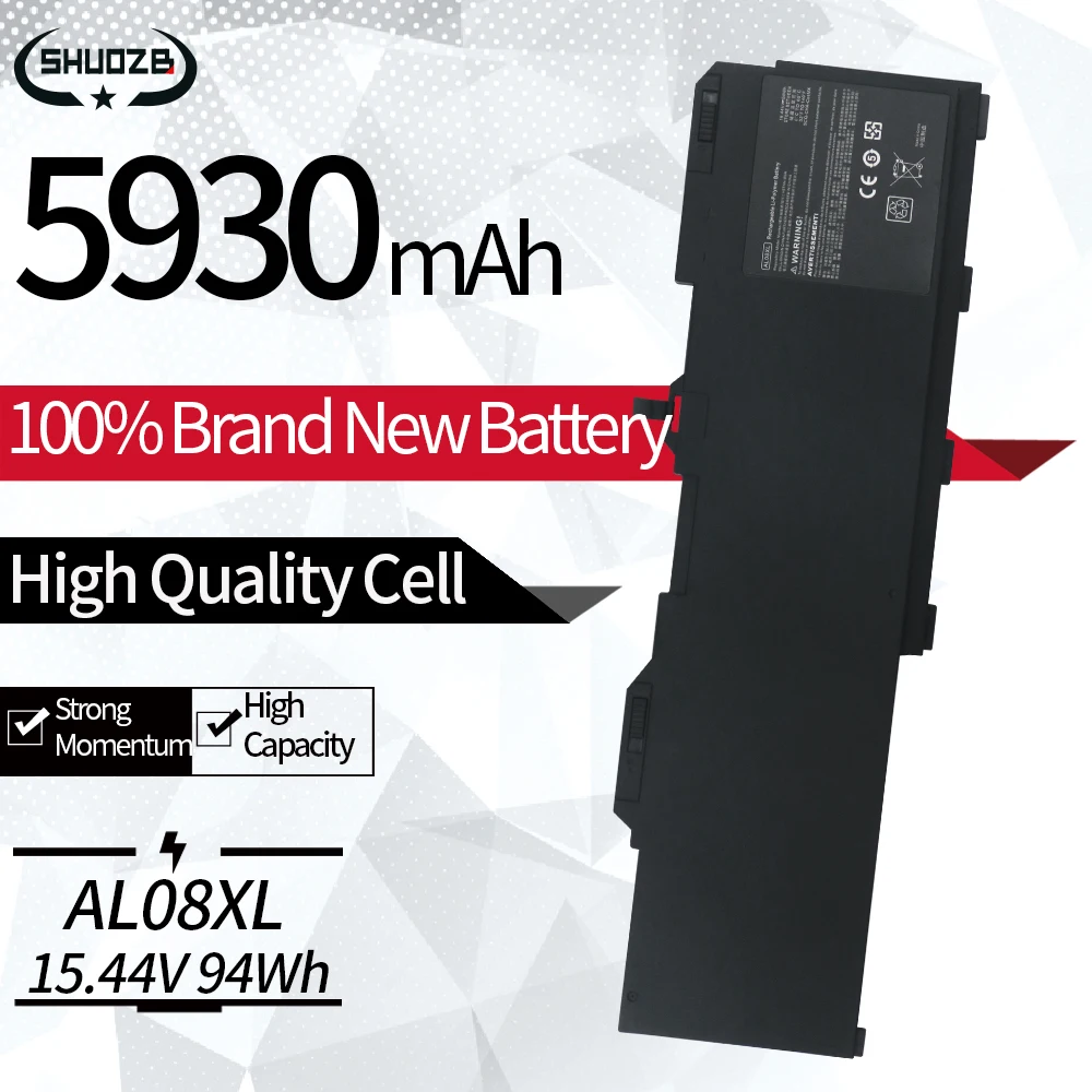 SHUOZB New AL08XL Laptop Battery For HP ZBook Fury 15 G7 17 G7 Series ...