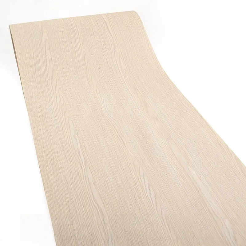 Technology White Oak Semi-Flower Real Wood Veneer Thin Veneer For Hotel ...