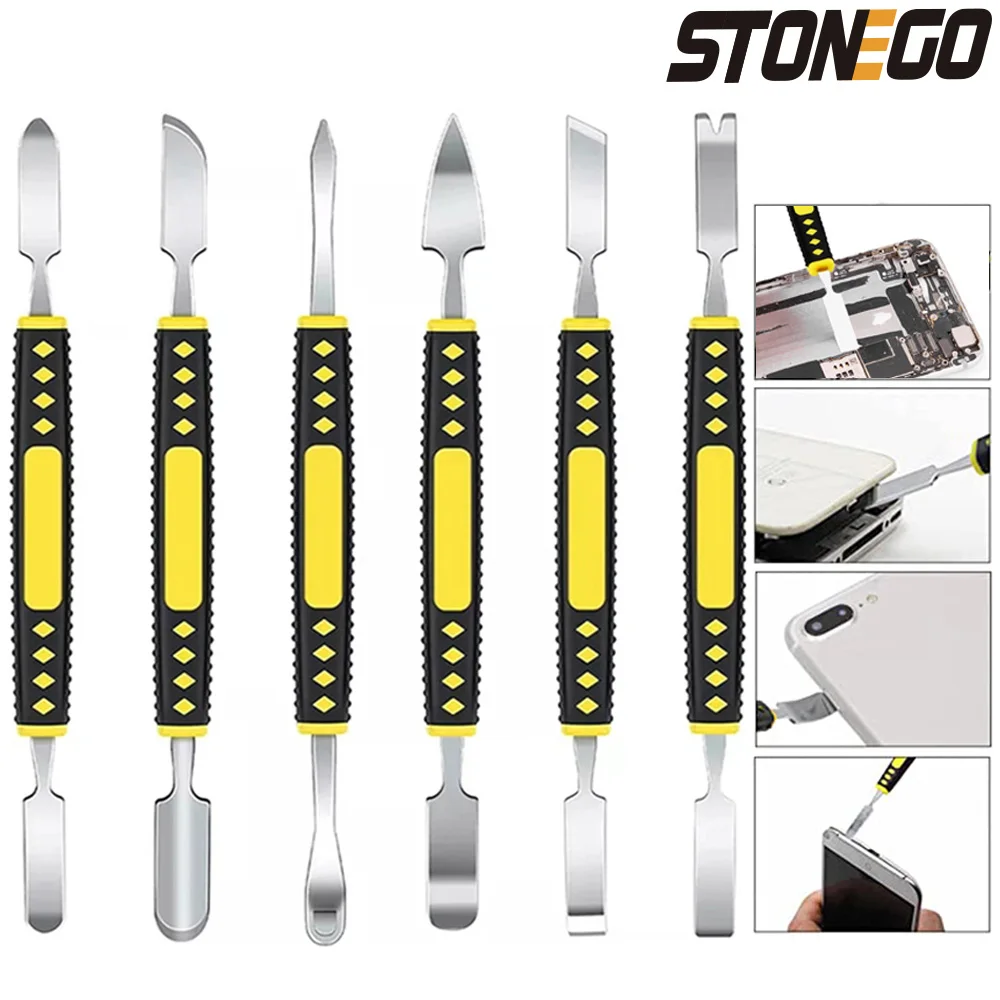 STONEGO-6Pcs-Set-Metal-Pry-Bar-Tool-for-Electronics-Repair-for-Mobile ...