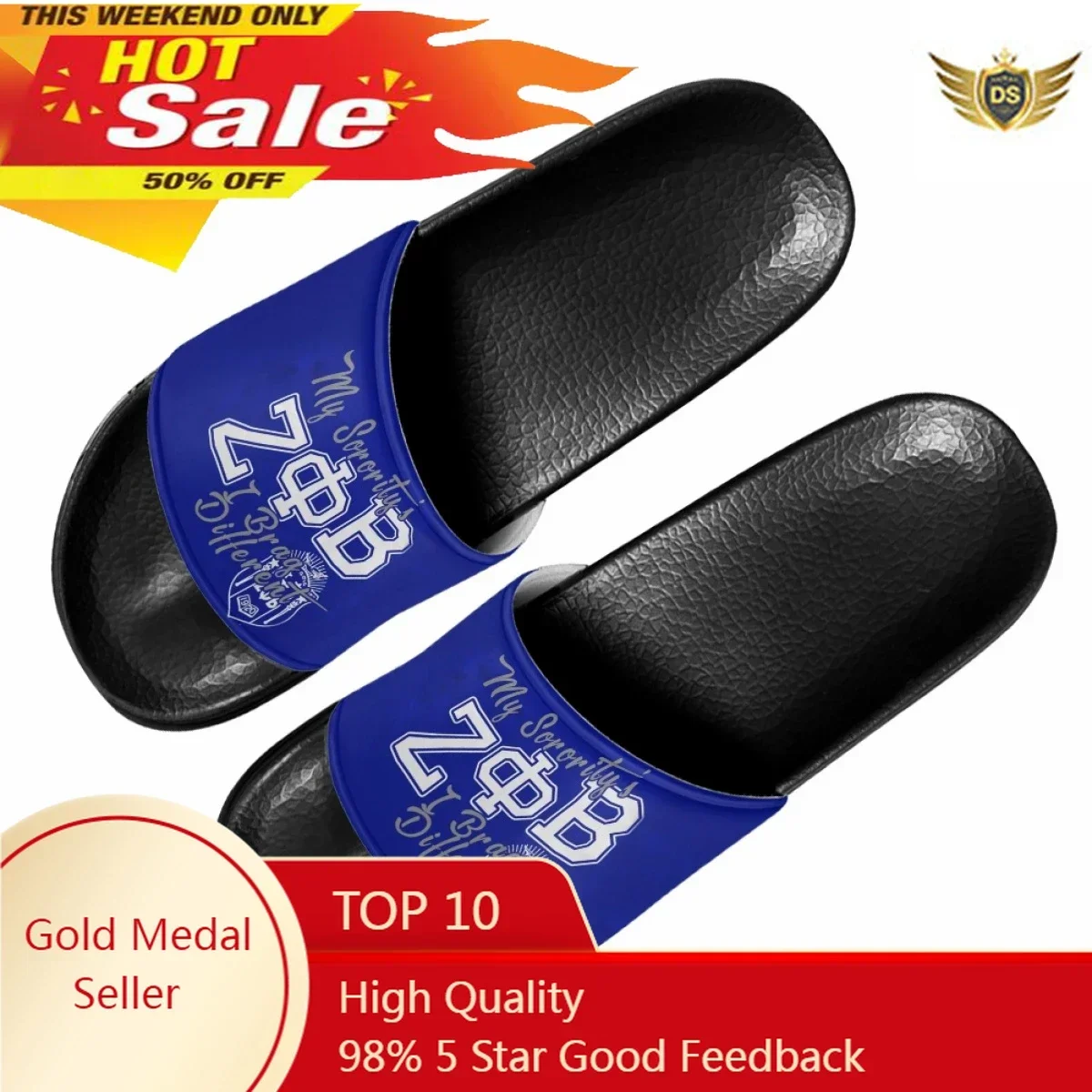 Zeta Phi Beta Sorority 1920 Summer Home Slippers For Women Men Sandals ...