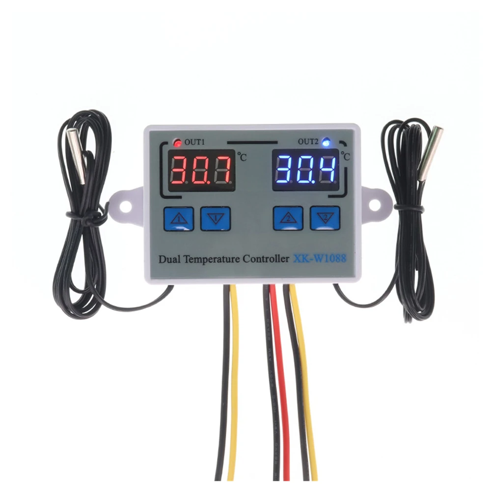 W1088-Dual-LED-Digital-Temperature-Sensor-Meter-Controller-Electric ...