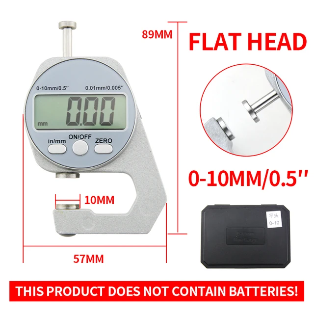 Digital Thickness Gauge Measuring Tools Electronic Thickness Meter ...